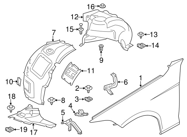 41358066945 Крыло Л Пд BMW | Запчасти на DRIVE2
