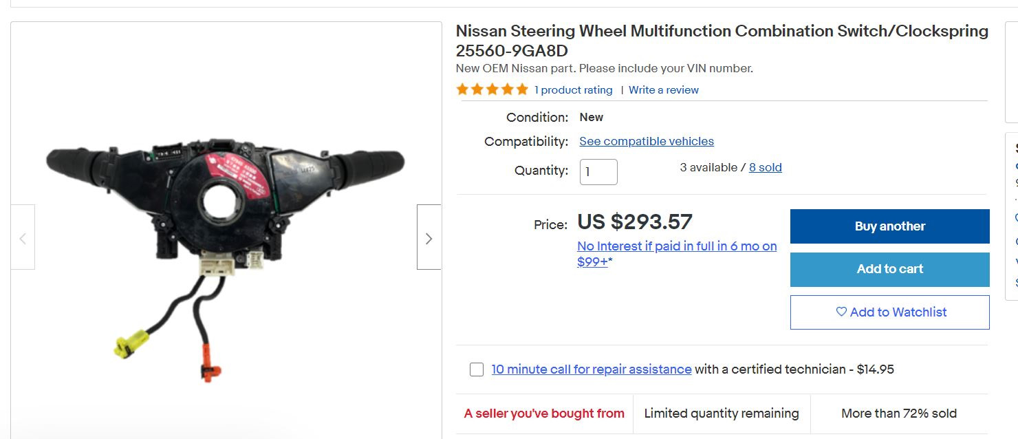 Замена шлейфа руля. — Nissan Armada, 5,6 л, 2006 года | своими руками ...