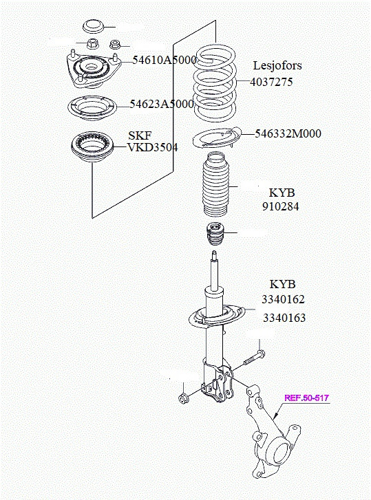 Полная переборка передней подвески — Hyundai i30 (2G), 1,4 л, 2013 года ...