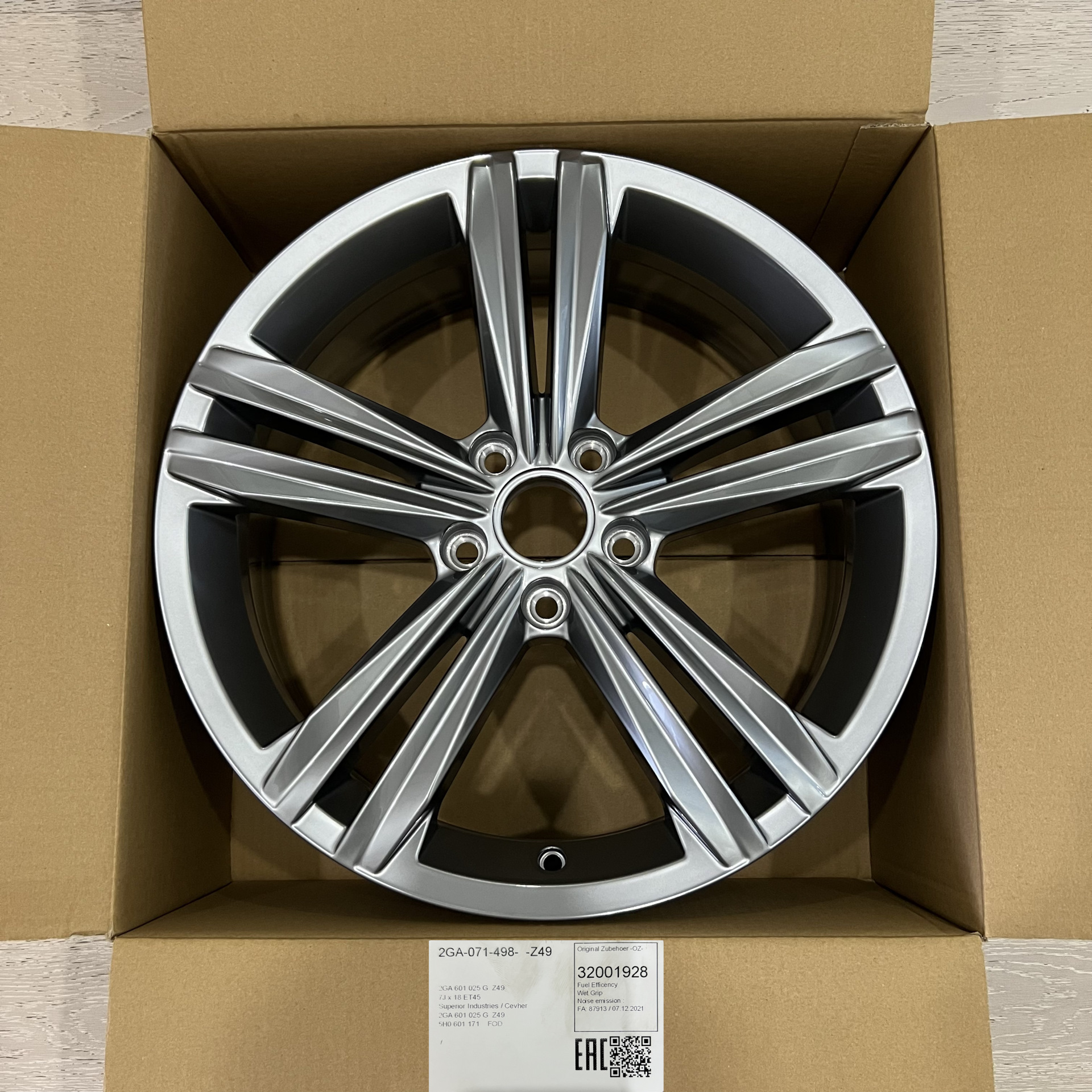 Диски Sebring Galvano Grey R18 — Volkswagen Taos, 1,4 л, 2021 года ...