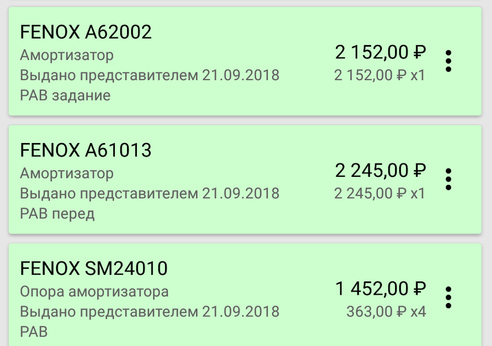 A61013 Амортизатор FENOX | Запчасти на DRIVE2