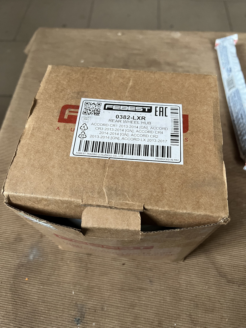 0382LXR СТУПИЦА ЗАДНЯЯ. FEBEST | Запчасти на DRIVE2