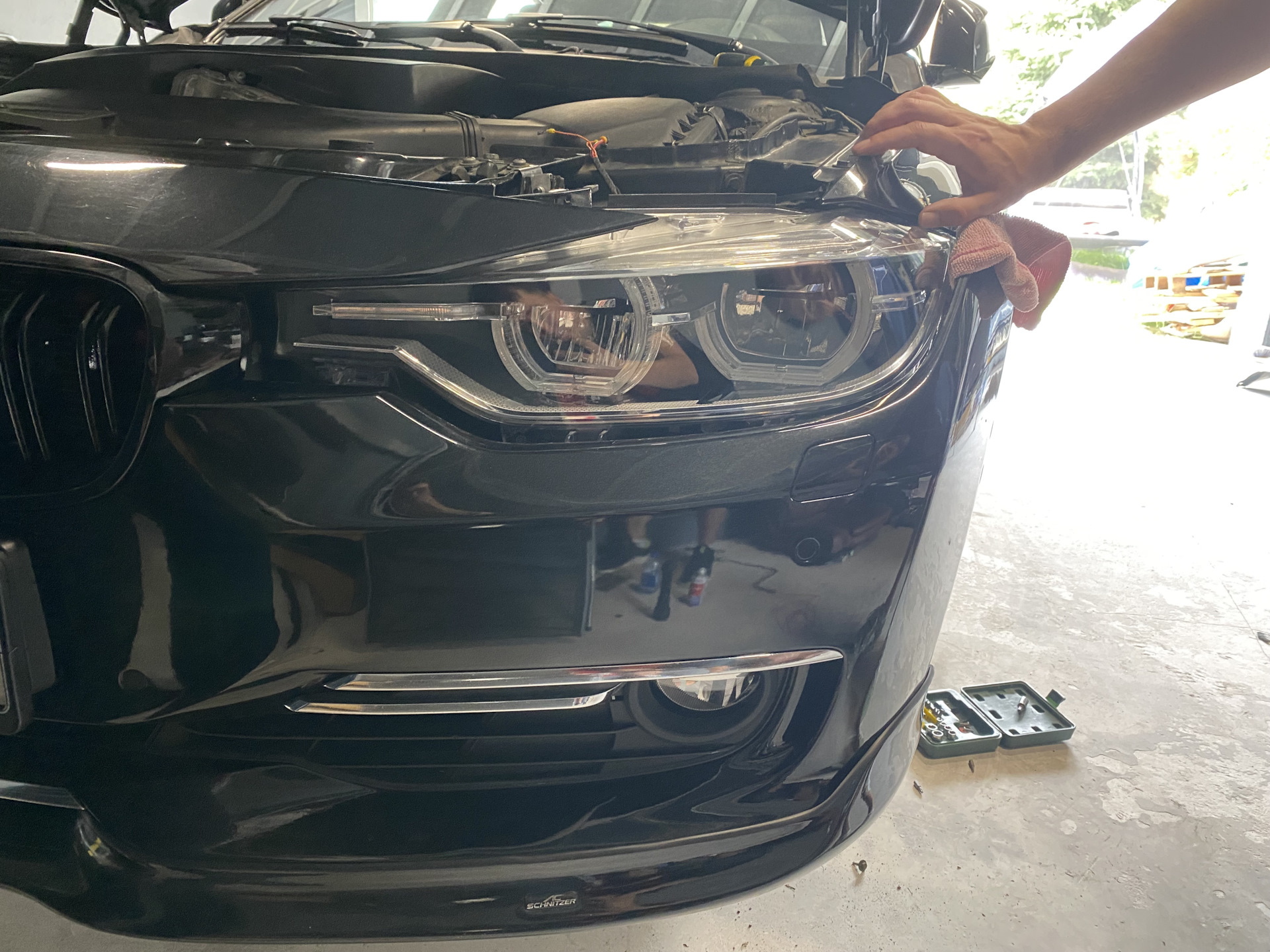 Опция (S5A2A) Светодиодные фары — Установка — BMW 3 series (F30), 3 л ...