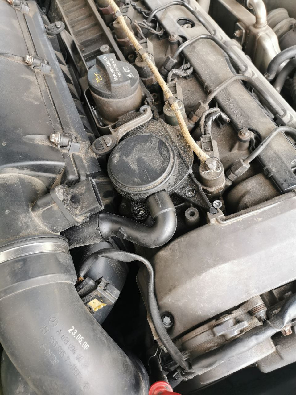 Замена клапана ВКГ — Mercedes-Benz S-Class (W220), 3,2 л, 2000 года ...