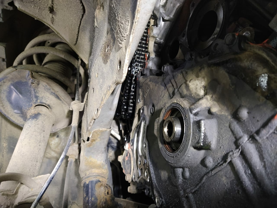 Замена цепей ГРМ YD 22 136 ЛС, 2006 г. — Nissan X-Trail I (t30), 2,2 л ...
