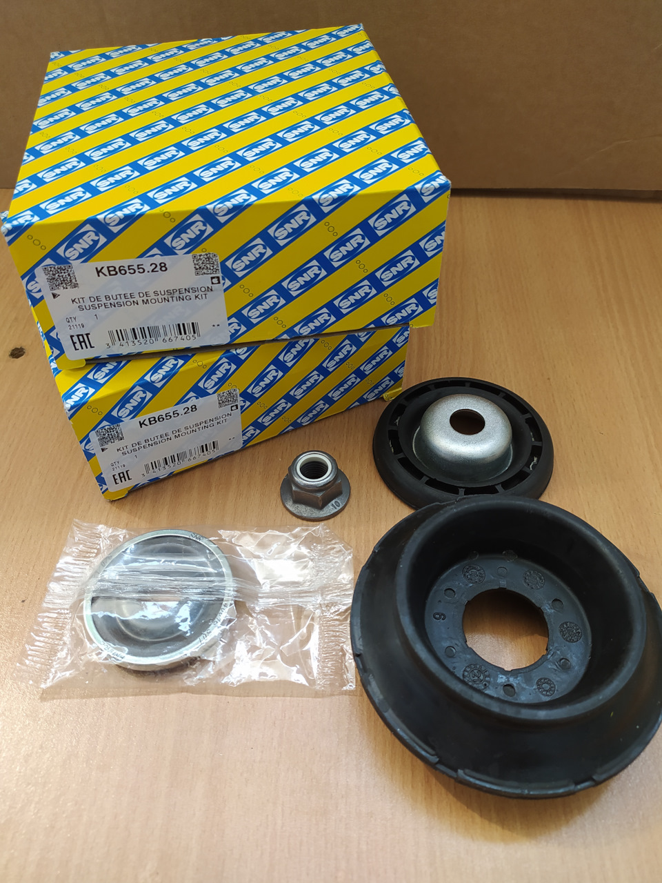 KB65528 Ремкомплект опоры стойки амортизатора передней NTN-SNR ...