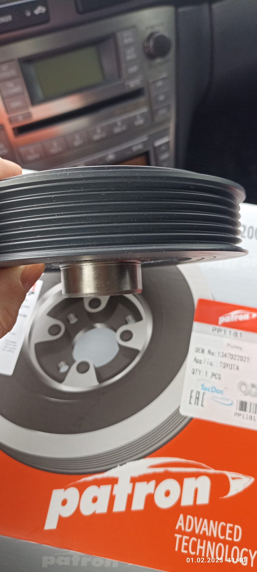 Замена сальника и шкива коленвала, а также прокладки клапана vvti ...