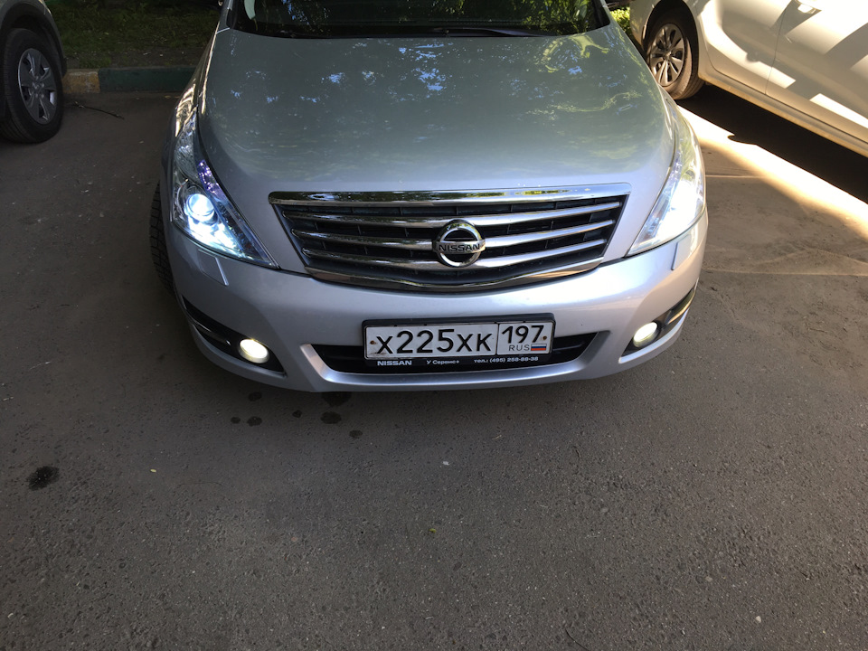 Новые лампы ксенона — Nissan Teana (J32), 2,5 л, 2012 года | своими ...