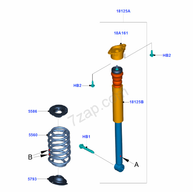 2037363 Проставка задней пружины верхняя Fie 12- [ORG] Ford | Запчасти ...