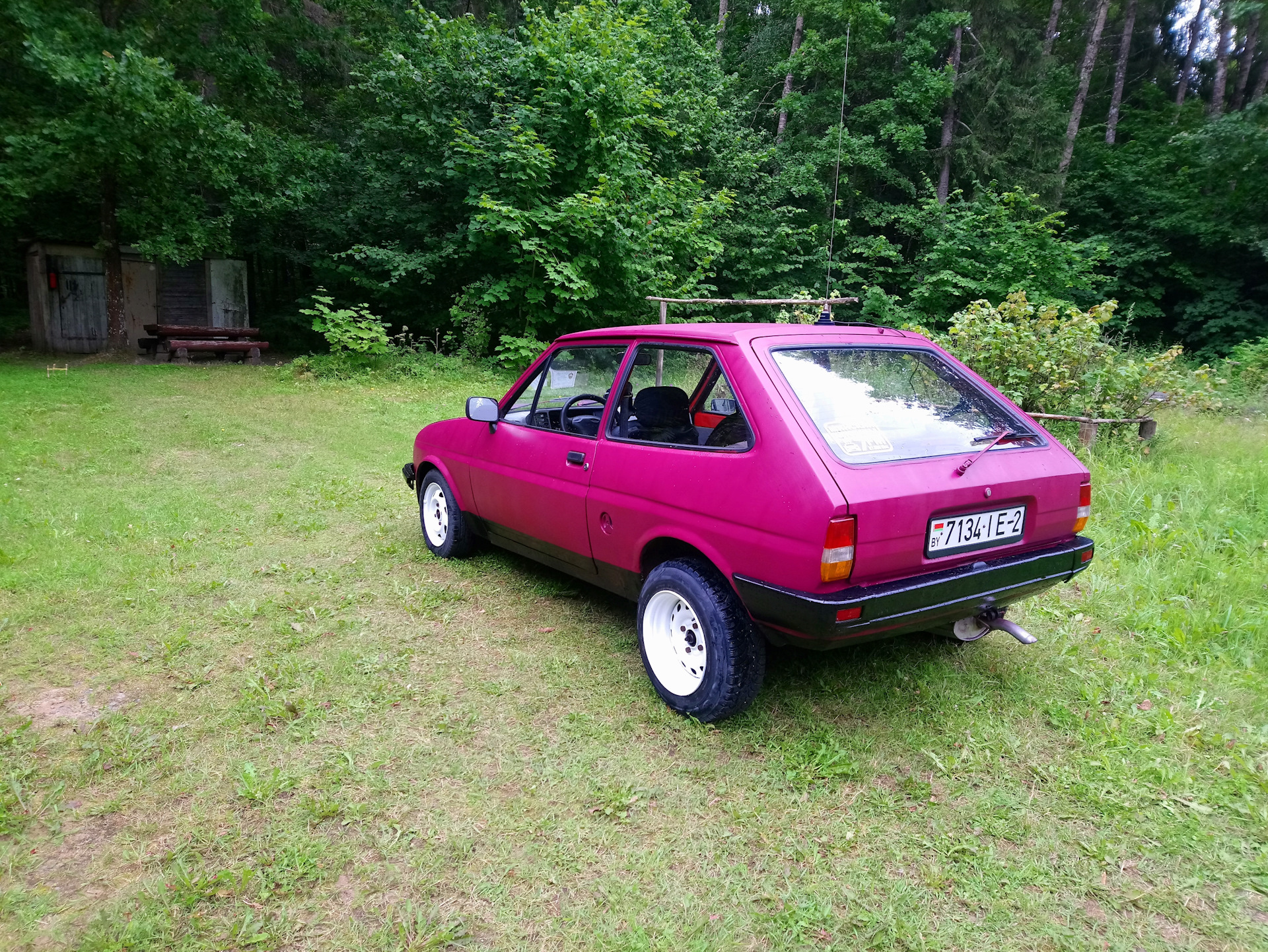 Покраска дисков — Ford Fiesta (Mk II), 1,1 л, 1984 года | колёсные ...