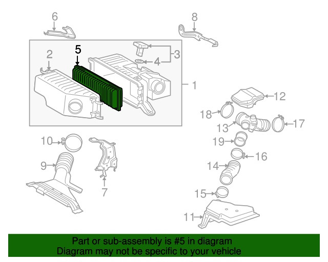 1780120050 Фильтр воздушный TOYOTA LEXUS | Запчасти на DRIVE2