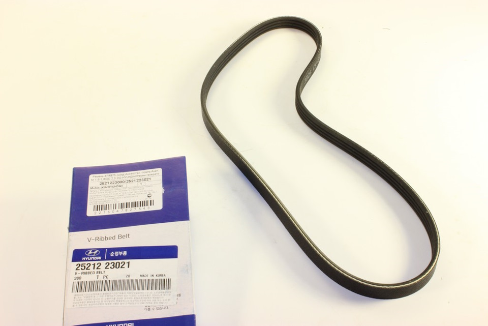 2521223021 ПРИВОДНОЙ РЕМЕНЬ L=75СМ KIA HYUNDAI | Запчасти на DRIVE2