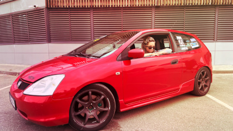 Honda Civic Hatchback (7G) 1.7 бензиновый 2002 | Red Devil на DRIVE2