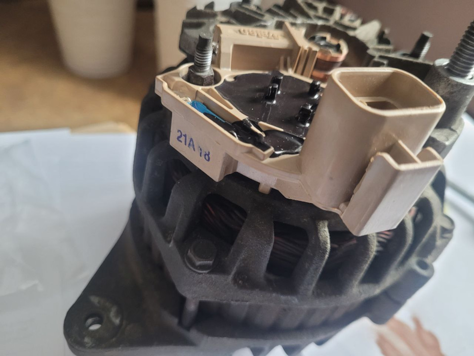 Ремонт генератора "Valeo" — KIA Rio 5-door (2G), 1,4 л, 2011 года ...