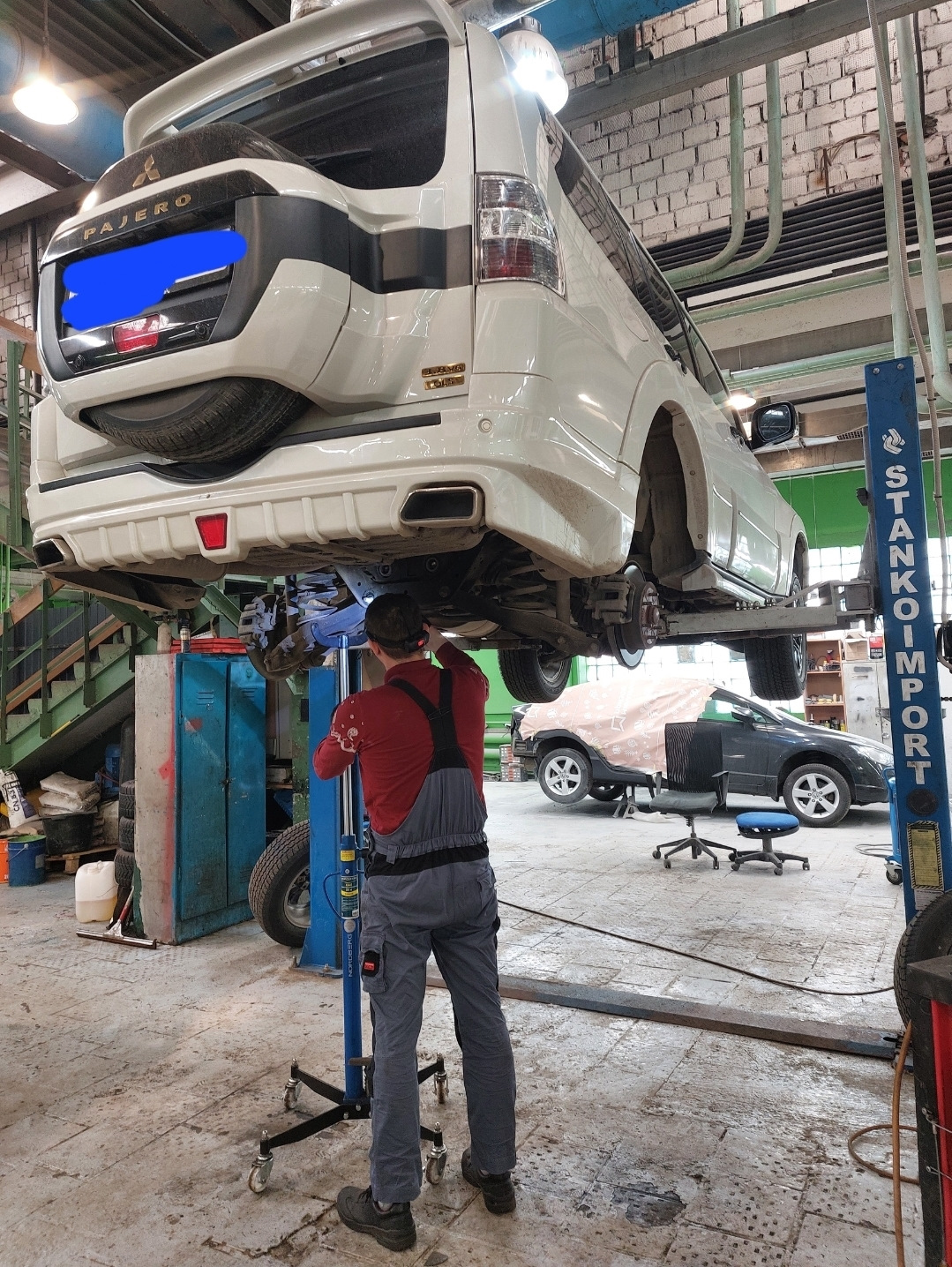 Смазка сход-развальных болтов и сход развал — Mitsubishi Pajero (4G), 3 ...