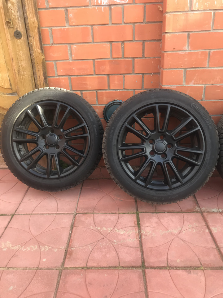 Шины зимние шипованные Continental 215/50 R17, литые диски Форд 7Jx17 ...