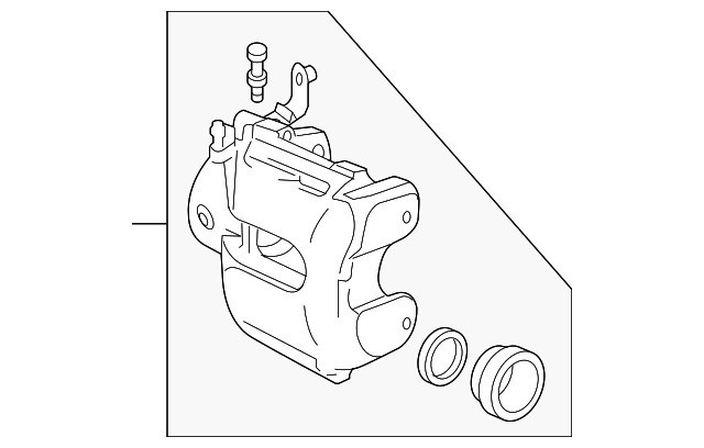 LR010395 ТОРМОЗ.СУППОРТ В СБОРЕ БЕЗ КОЛОДОК Jaguar Land Rover ...