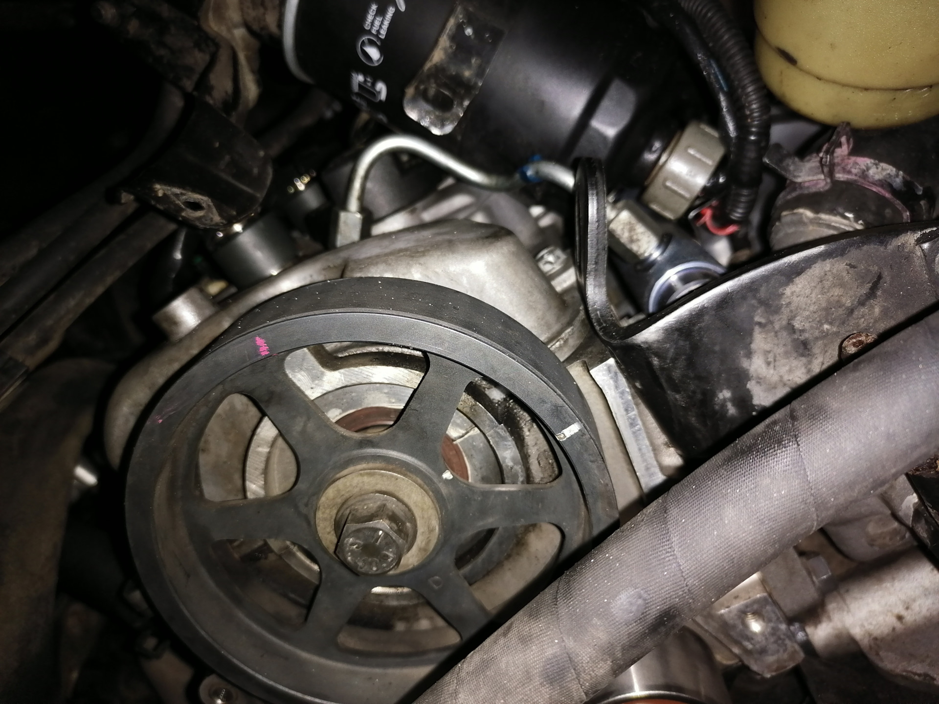 Замена грм D4EA — Hyundai Santa Fe (1G), 2 л, 2008 года | своими руками ...