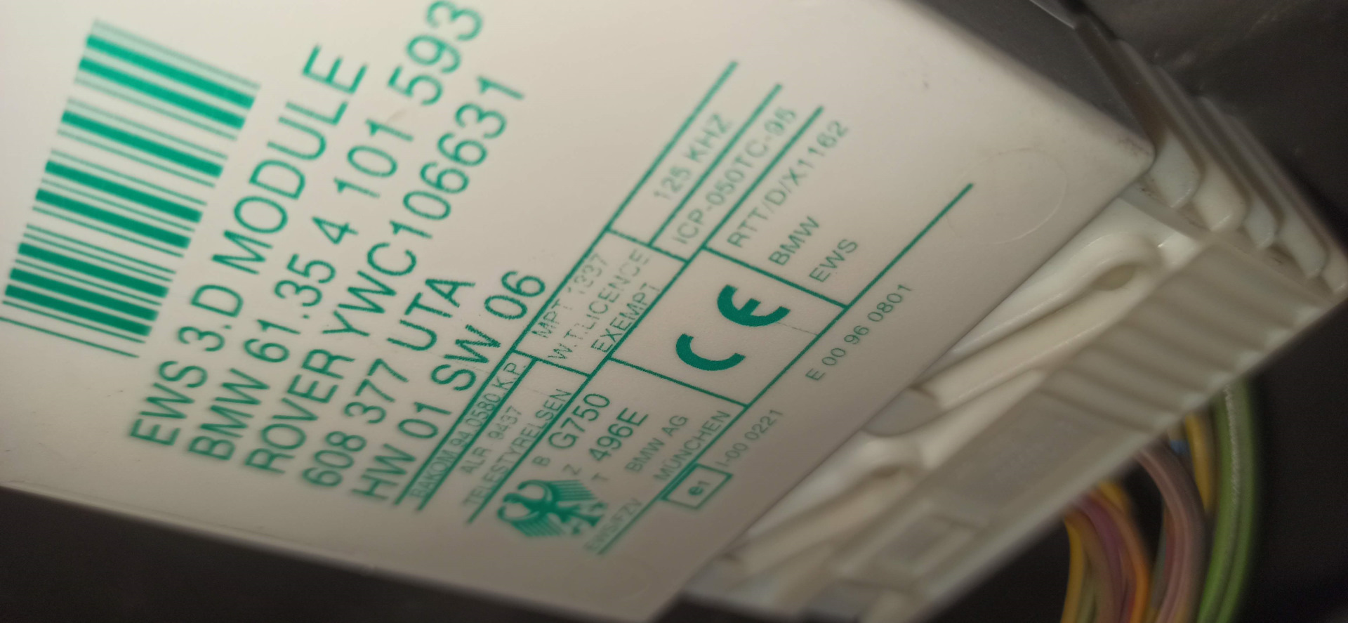 Незапуск. EWS3.d — BMW 3 series Compact (E36/5), 1,9 л, 1999 года ...