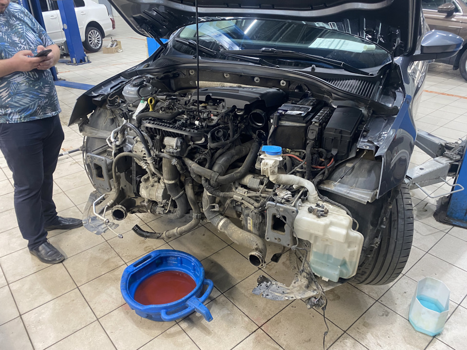 Мойка радиаторов — Skoda Octavia A7 Mk3 1 8 л 2018 года техосмотр