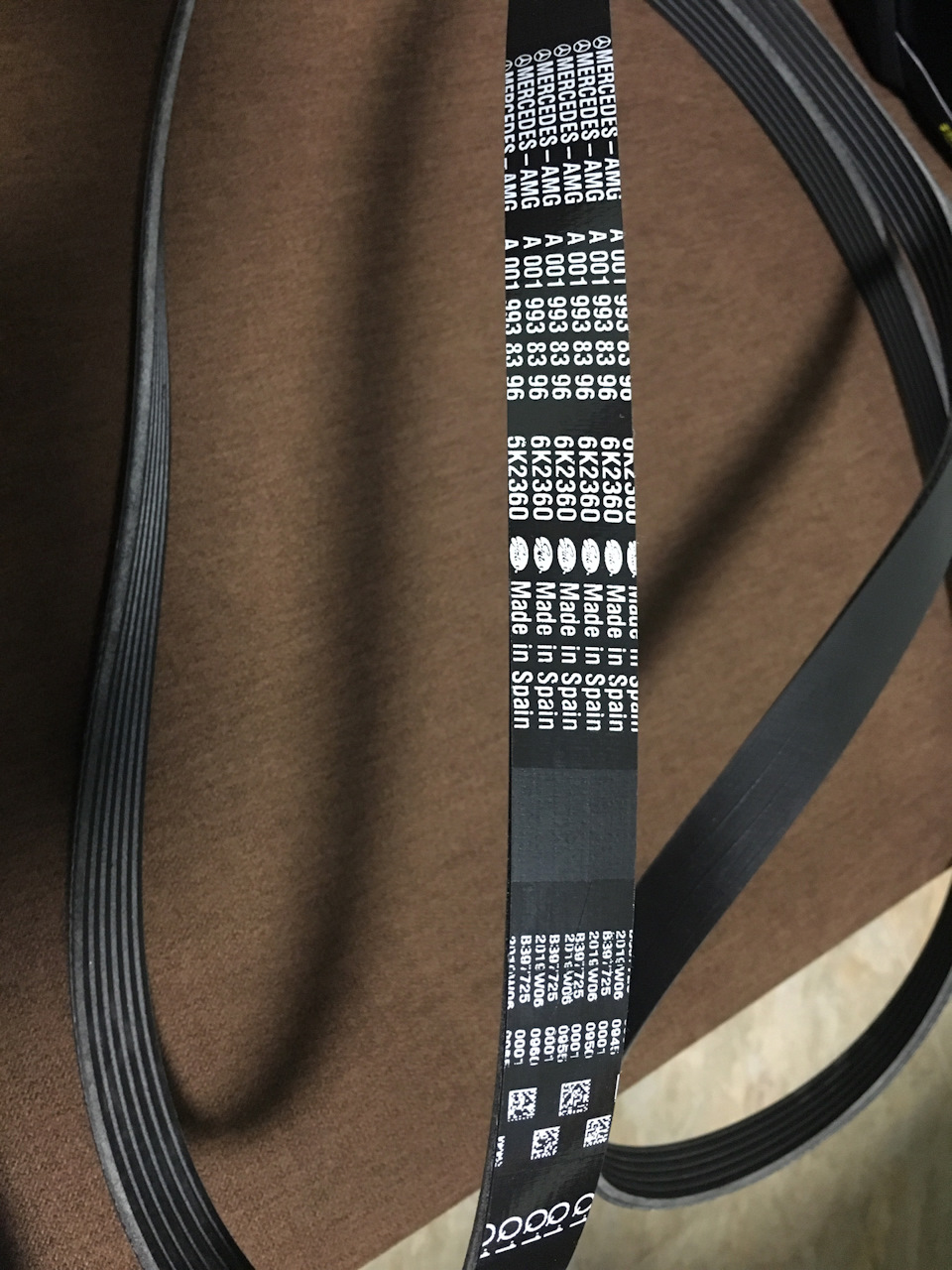 A0019938396 Ремень клиновый 2360 Mercedes | Запчасти на DRIVE2