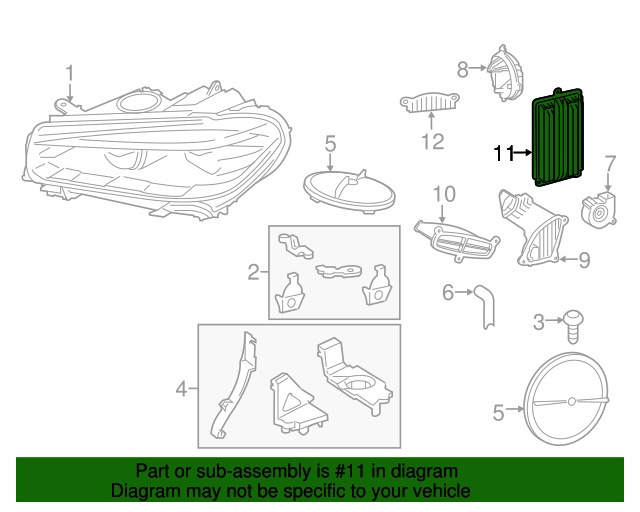 63117354974 Светодиод основной фары BMW | Запчасти на DRIVE2