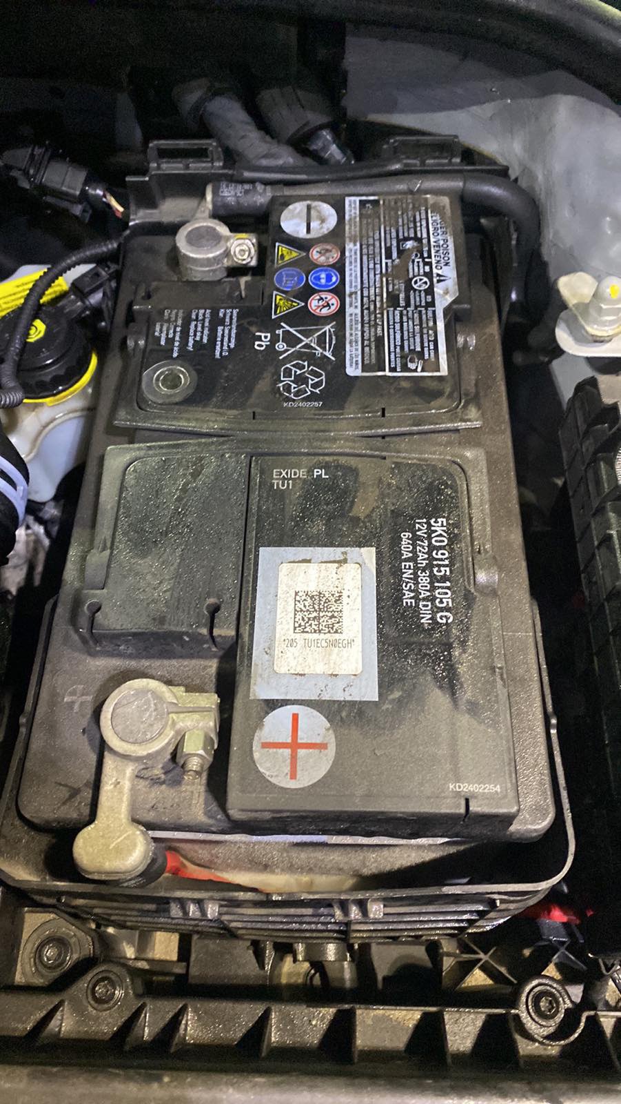 5K0915105G Батарея аккумуляторная VAG | Запчасти на DRIVE2