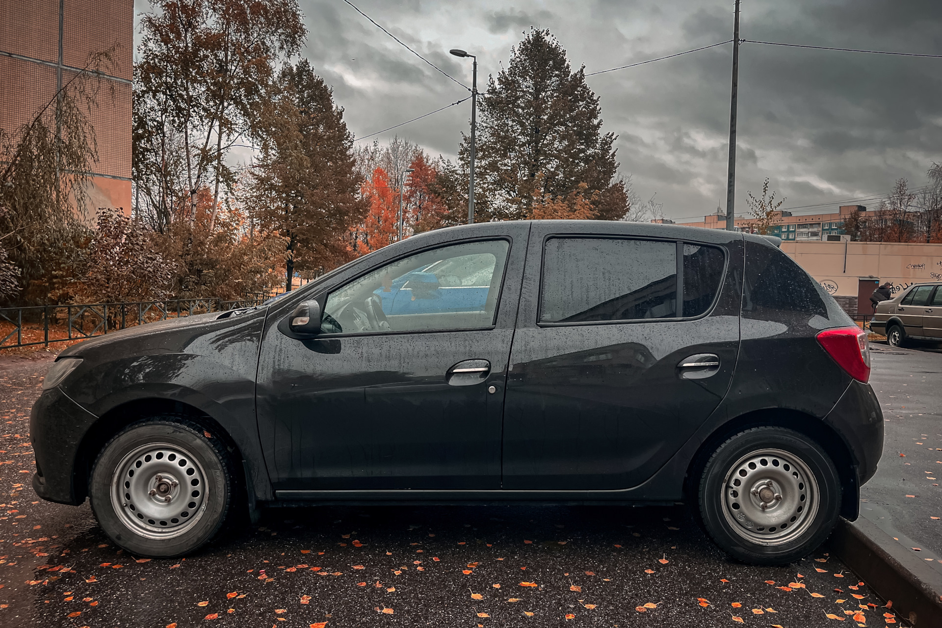 Декоративные колпаки ступиц. — Renault Sandero 2G, 1,6 л, 2015 года ...