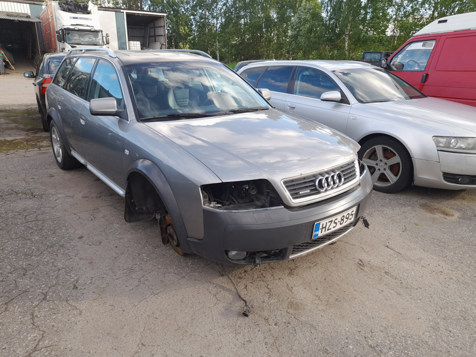 Съём двигателя — Audi Allroad (C5), 4,2 л, 2004 года | своими руками ...