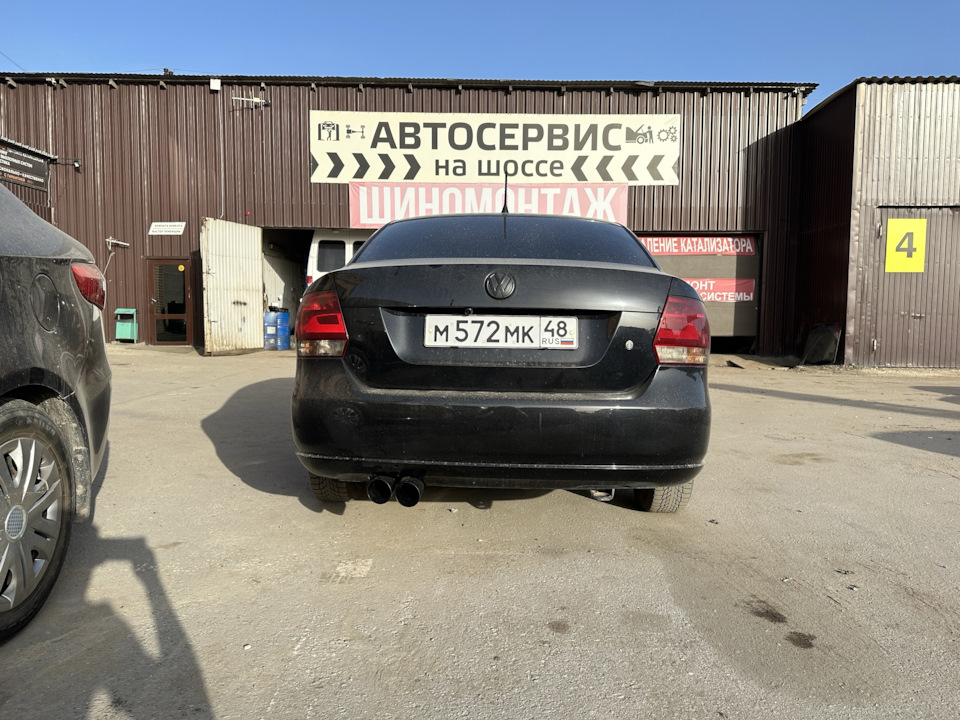 Замена глушителя🎺 — Volkswagen Polo Sedan, 1,6 л, 2013 года | тюнинг ...
