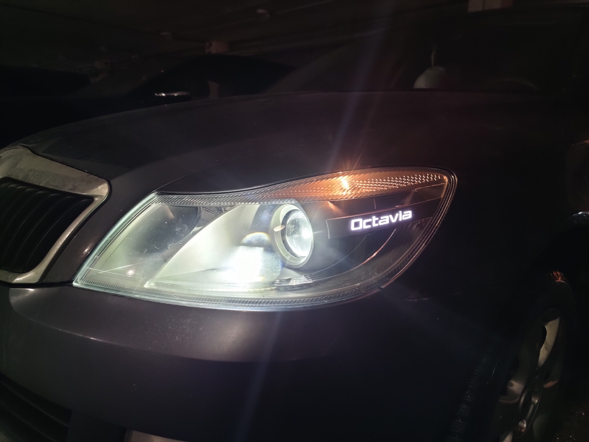 Замена галогена на biled линзы — Skoda Octavia A5 Mk2, 1,8 л, 2009 года ...