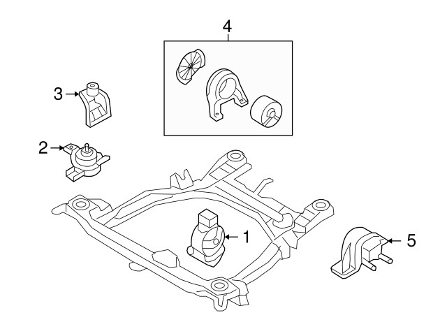 219302B000 Опорный узел двигателя KIA HYUNDAI | Запчасти на DRIVE2
