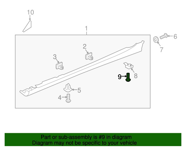 1249304147B ВИНТ-САМОРЕЗ D=12MM KIA HYUNDAI | Запчасти на DRIVE2