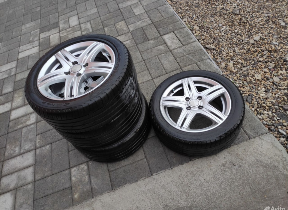 Купил летние диски 15R 195/45/15 — Lada 2114, 1,6 л, 2008 года ...