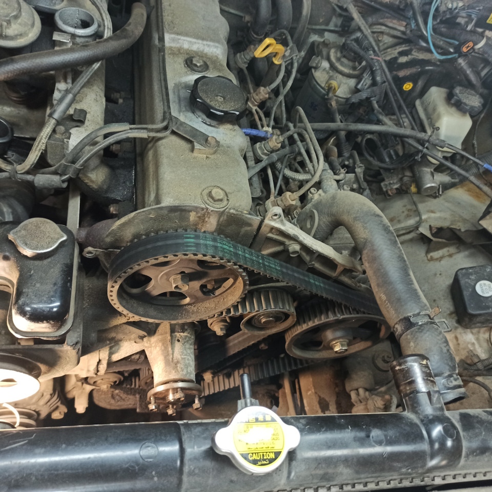 Ремни ГРМ. — Hyundai Galloper, 2,5 л, 2002 года | своими руками | DRIVE2