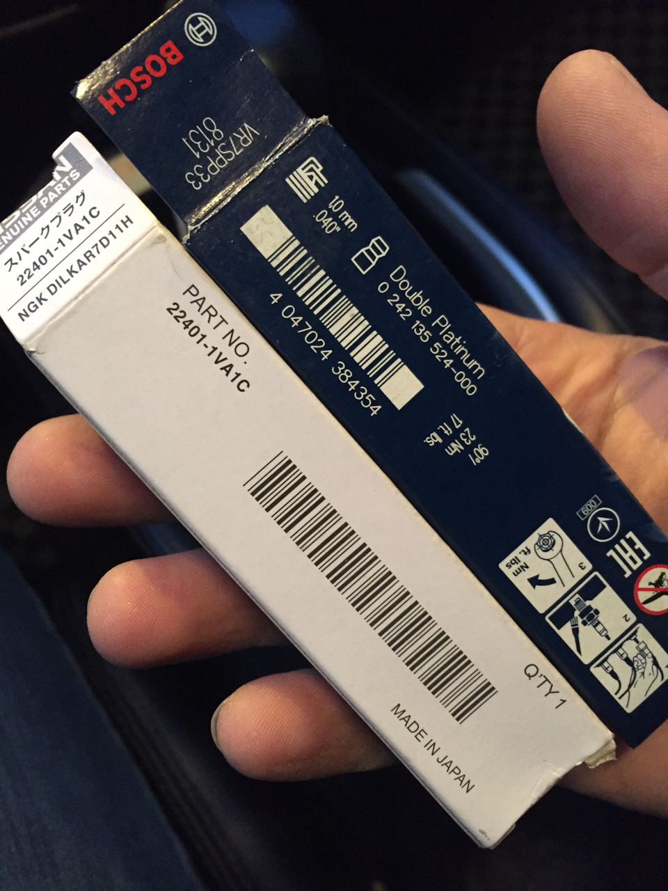 224011VA1C Свеча зажигания NISSAN INFINITI | Запчасти на DRIVE2