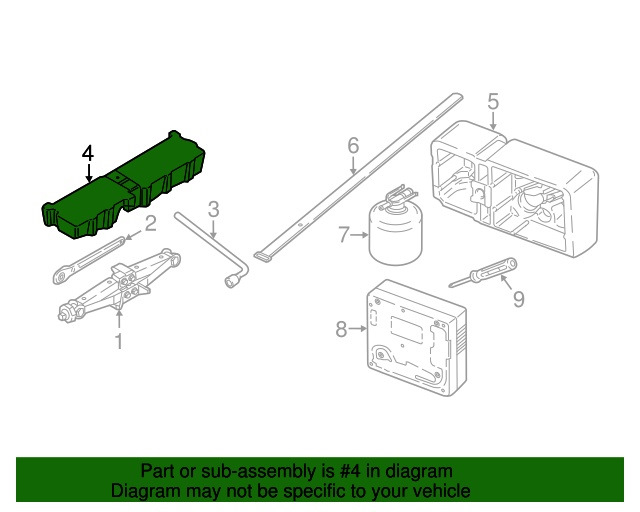 71106886417 Отсек для домкрата BMW | Запчасти на DRIVE2