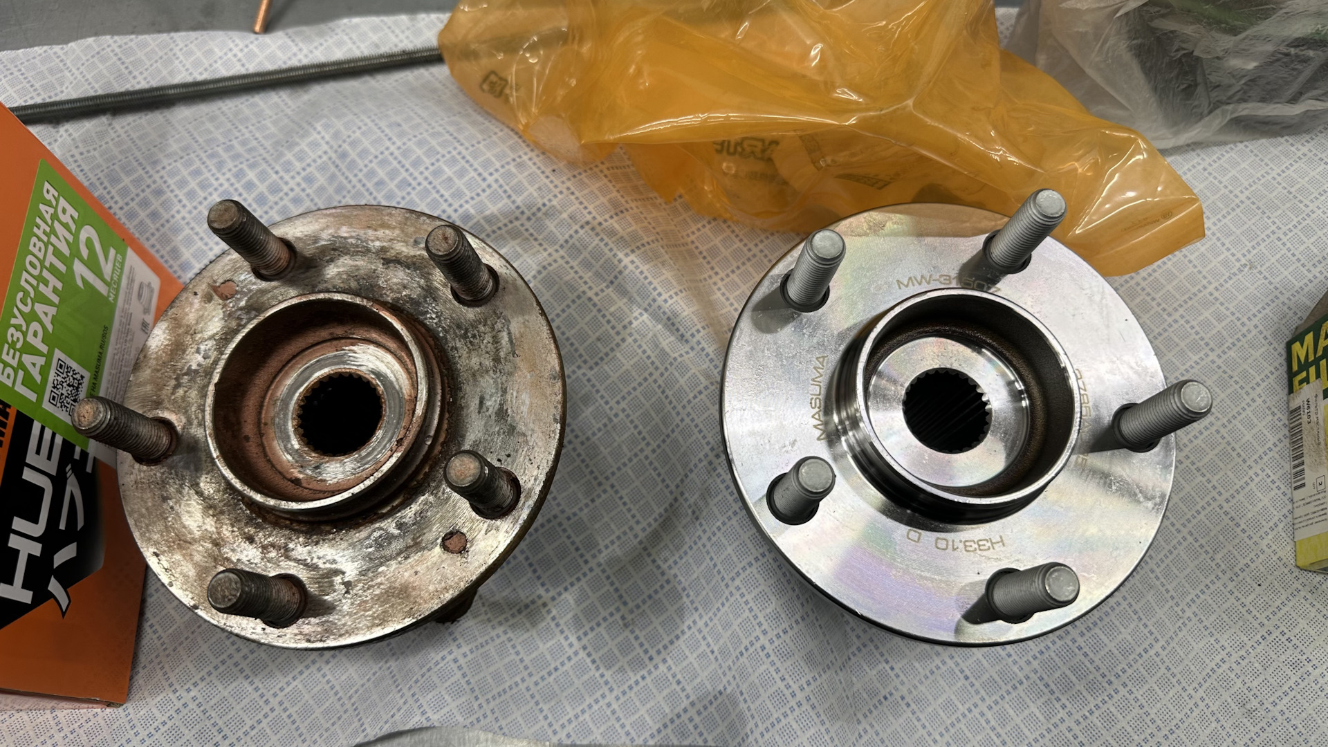 Левая задняя ступица. 4 замена. — Mitsubishi Outlander (3G), 2 л, 2015 ...