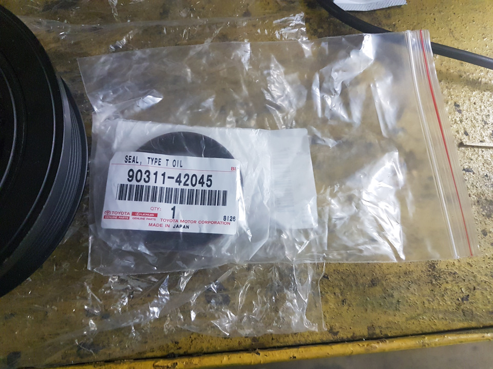 Заменил шкиф и сальник коленвала… — Toyota Land Cruiser Prado 120 ...