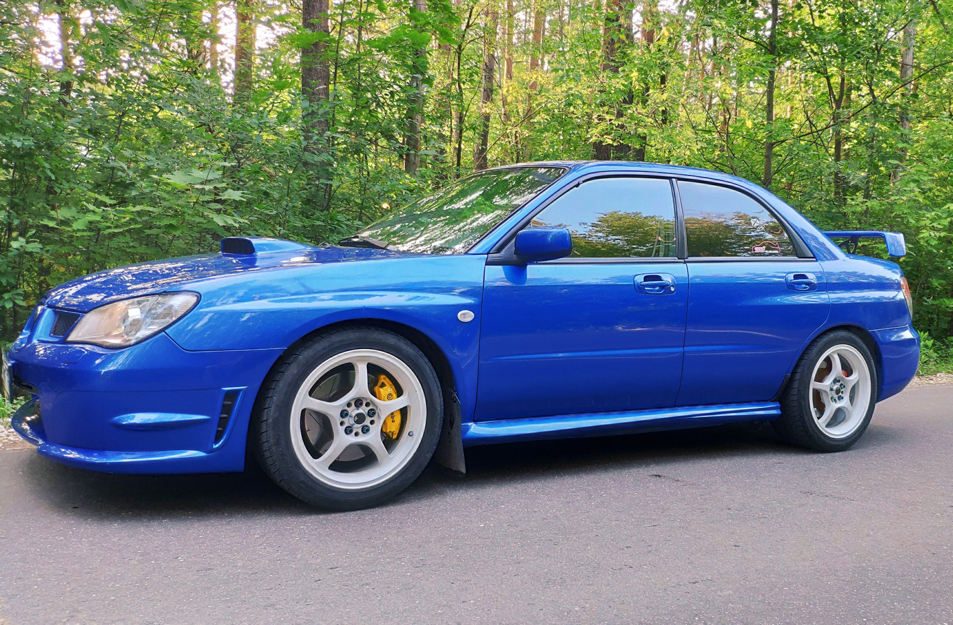 Rays Wheels + Dunlop — Subaru Impreza WRX (GD/GG), 2,5 л, 2006 года ...