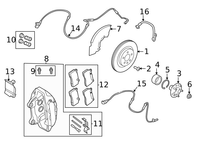 LR156926 Тормозные колодки (дисковые), передние Jaguar Land Rover ...