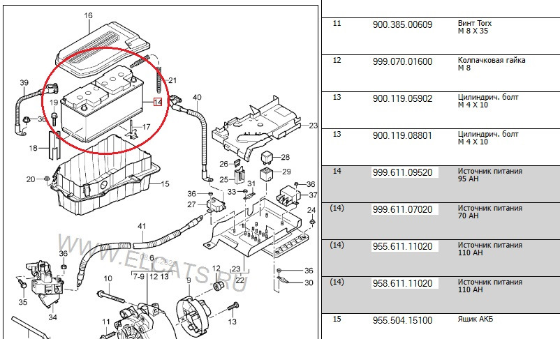 99961107020 Аккумуляторная батарея VAG | Запчасти на DRIVE2