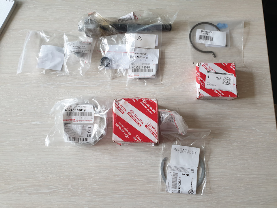 Замена ступичного и подвесного подшипников и рулевой тяги. — Toyota ...