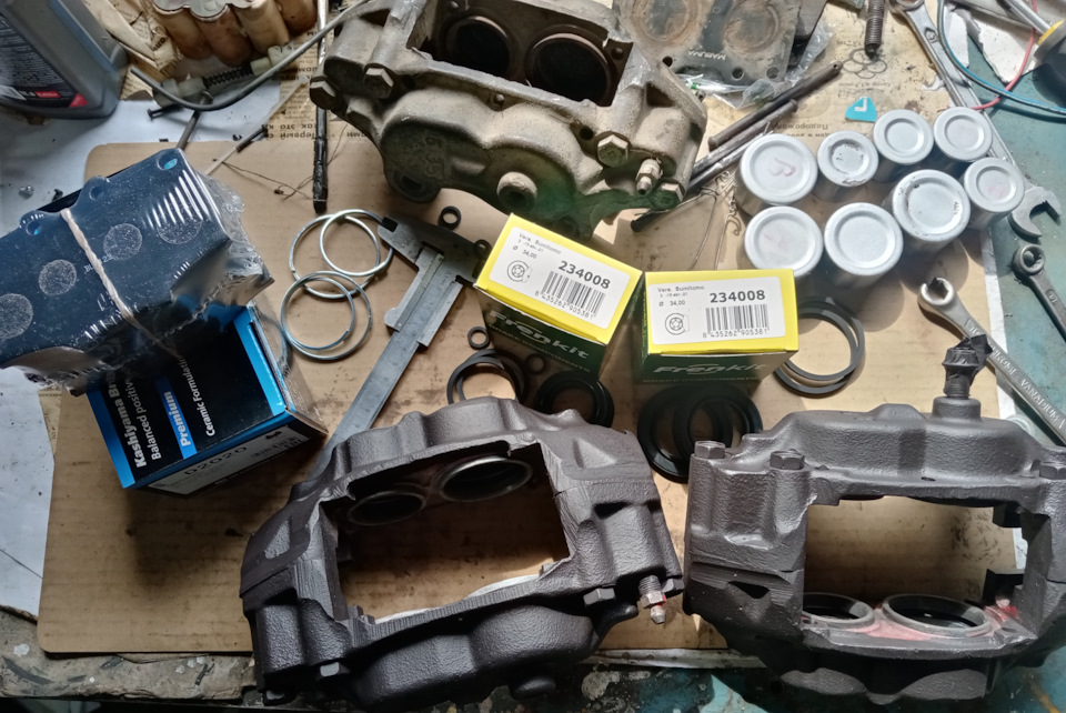 Передние тормоза . Переход на вентилируемые диски . — Toyota Hilux Surf ...