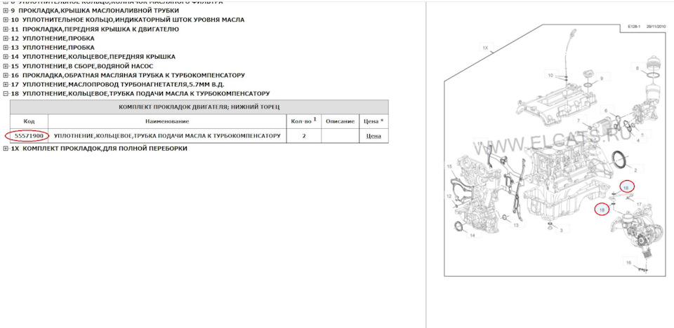 Закупка прокладок Теплообменника + трос стояночный — Opel Astra J, 1,4 ...