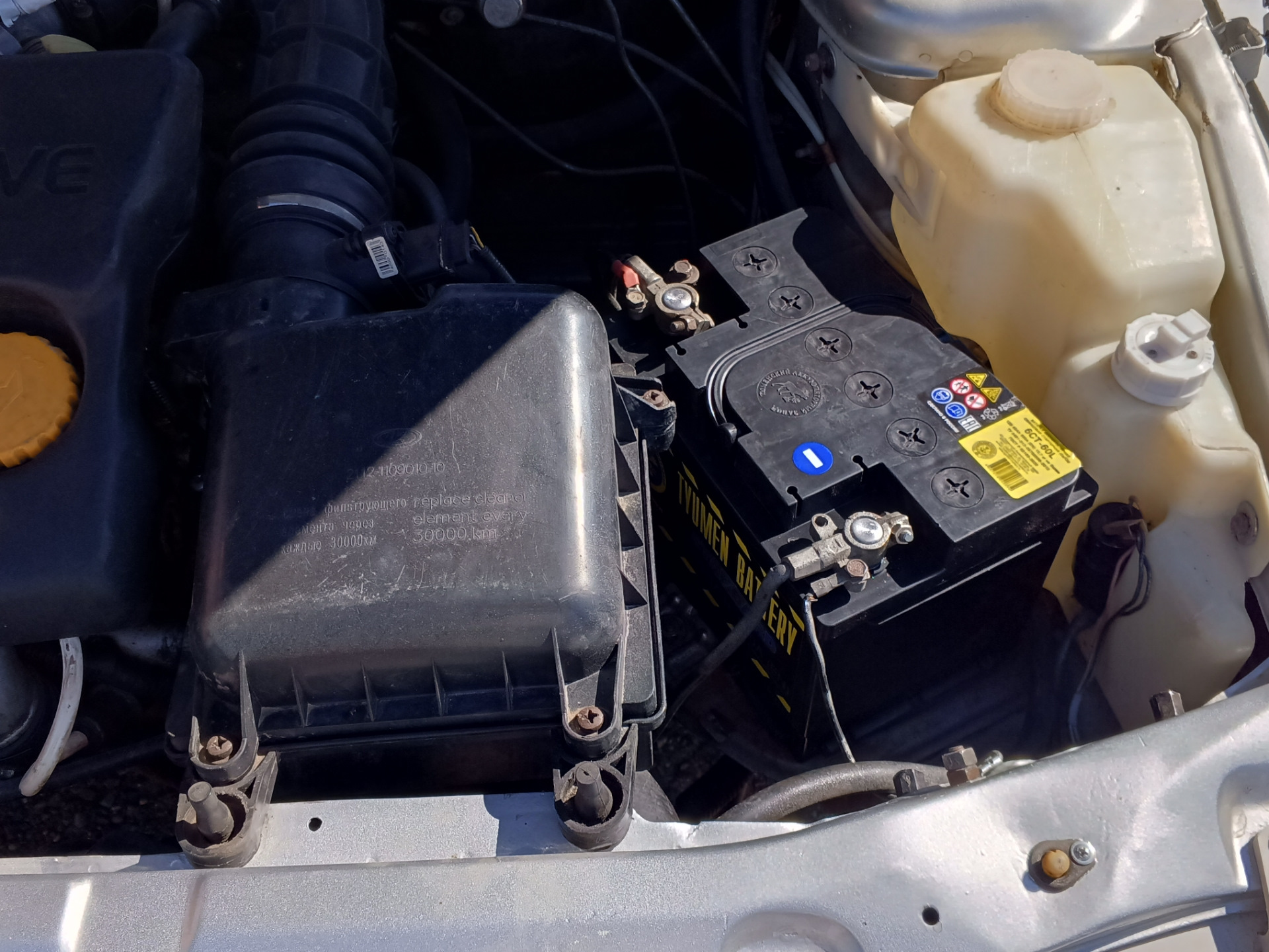 Новый аккумулятор — Lada 21120, 1,5 л, 2001 года | плановое ТО | DRIVE2