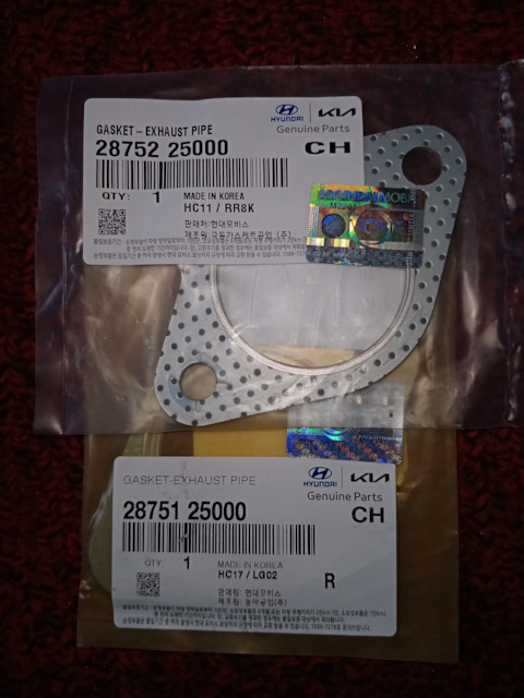 2875225000 Прокладка резонатора KIA HYUNDAI | Запчасти на DRIVE2