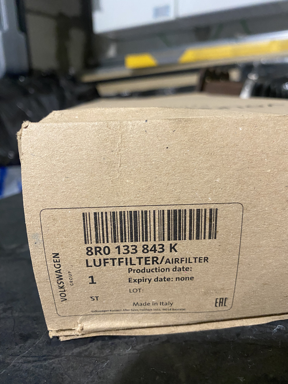 8R0133843K Фильтр воздушный VAG | Запчасти на DRIVE2