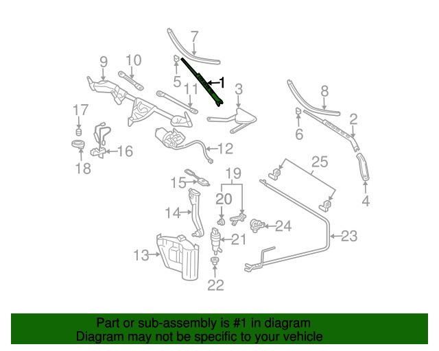 A2038203244 Тяга щетки стеклоочистителя Mercedes | Запчасти на DRIVE2