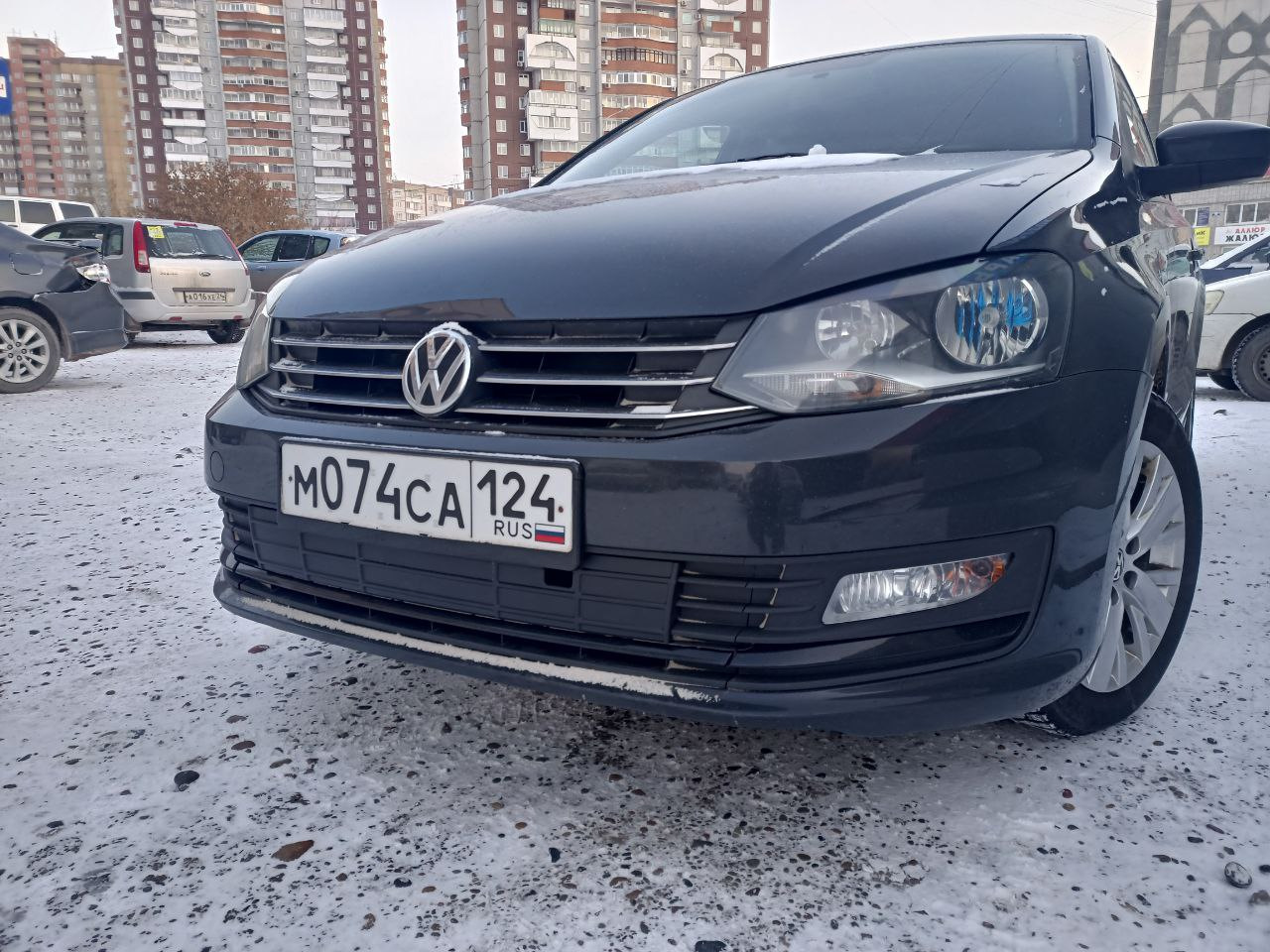 Занижение -30, замена подвески и ABS — Volkswagen Polo Sedan, 1,6 л ...